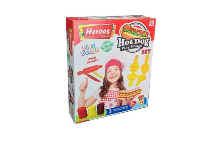 Plastelin hot dog set