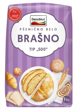 DANUBIUS Pšenično belo brašno tip "500" 1kg