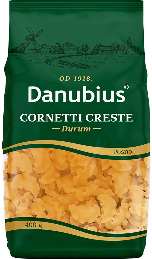 DANUBIUS Testenina Cornetti 400g