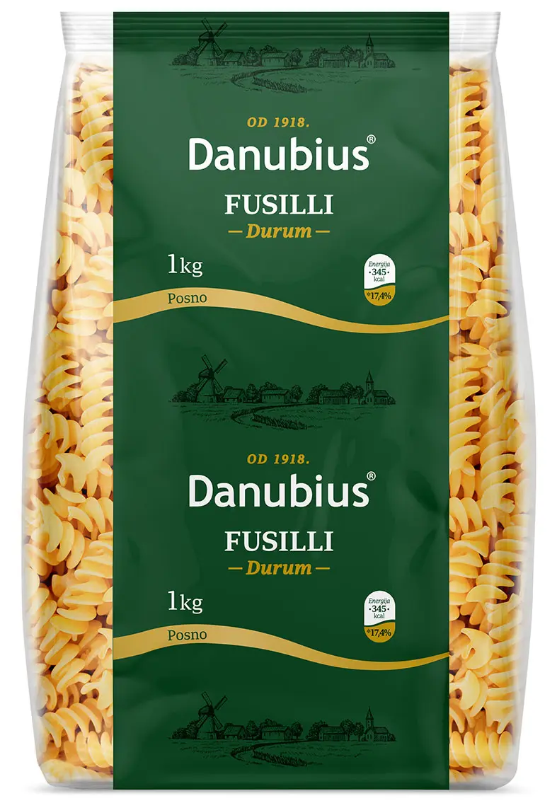 DANUBIUS Testenina Fusilli 1 kg