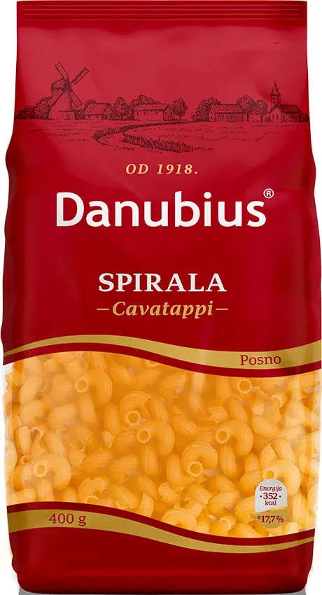 DANUBIUS Testenina Spirala 400g