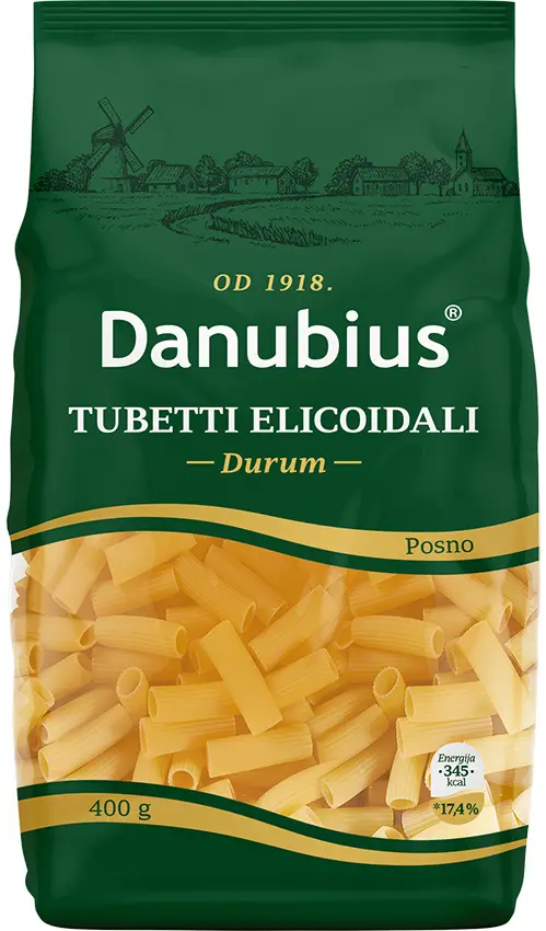 DANUBIUS Testenina Tubetti 400g