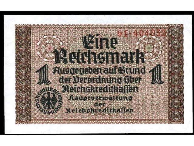 Nemacka 1 reichsmark marka 1940 / 45 UNC