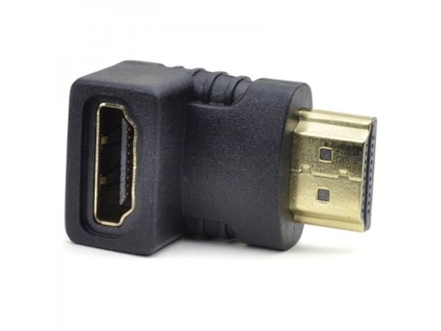 Fast Asia Adapter HDMI (M) - HDMI (F) crni ugaoni