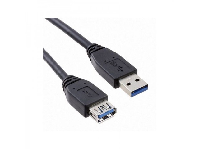 E-green Kabl USB 3.0 A - USB A M/F (produžni) 1.8m crni