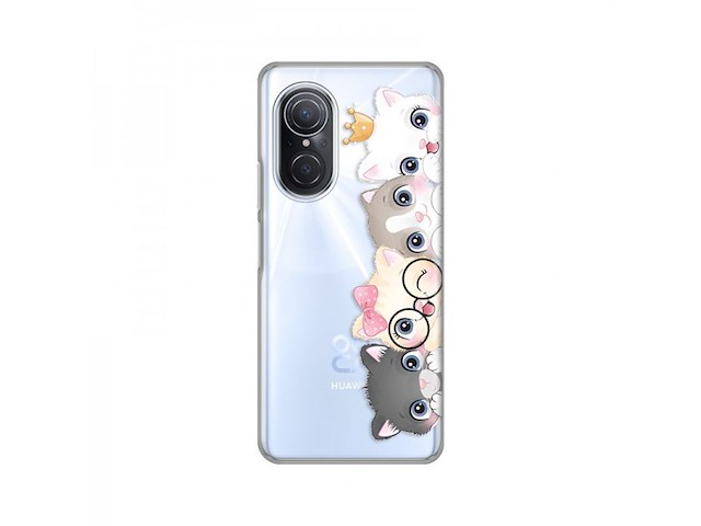 Maskica Silikonska Print Skin za Huawei Nova 9 SE Cats