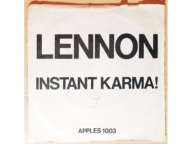 SP JOHN LENNON / PLASTIC ONO - Instant Karma (1970) VG