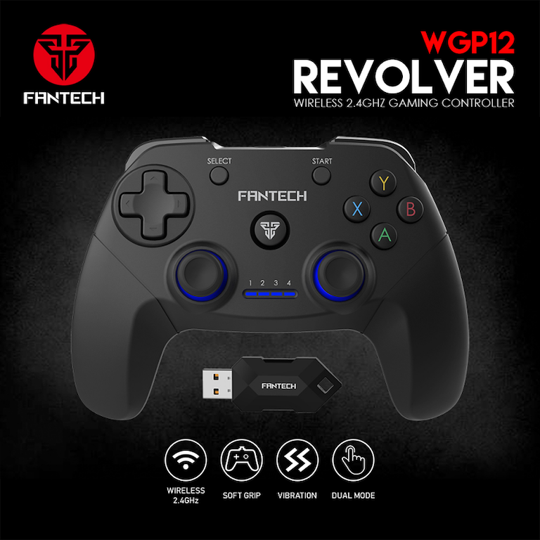 Joypad wireless Fantech WGP12 Revolver crni