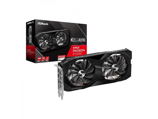 Asrock AMD Radeon RX 6600 8GB RX6600 Challenger D 8G