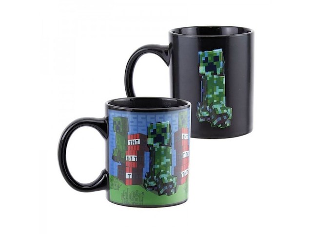 Minecraft Creeper Heat Change Mug