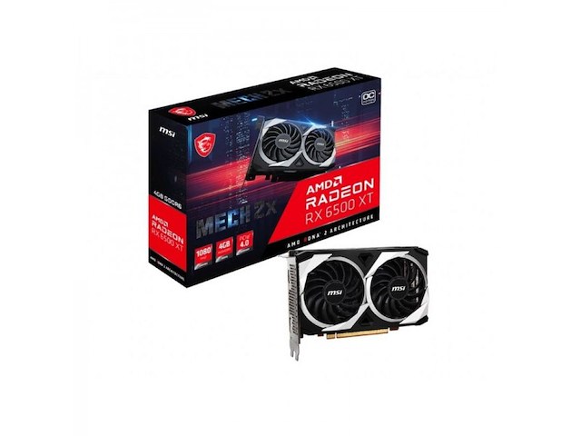 Msi AMD Radeon RX 6500 XT 4GB 64bit RX 6500 XT MECH 2X 4G OC