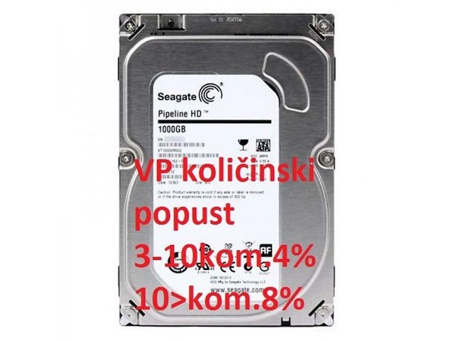 HDD 3.5 ** 1TB ST1000VM002 SEAGATE Video 5900RPM 64MB SATA3