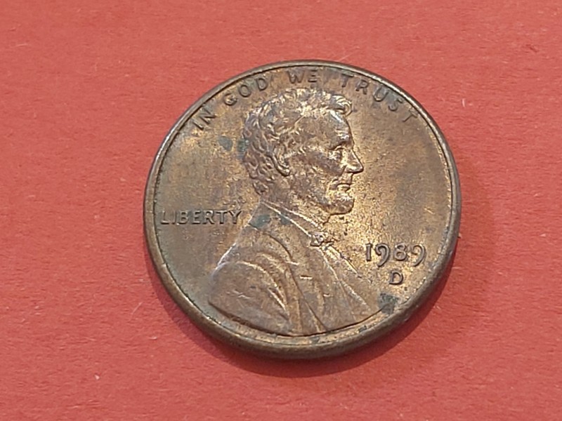 USA - 1 cent 1989 god D