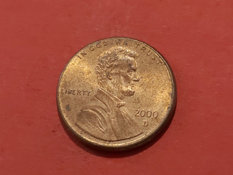 USA - 1 cent 2000 god D