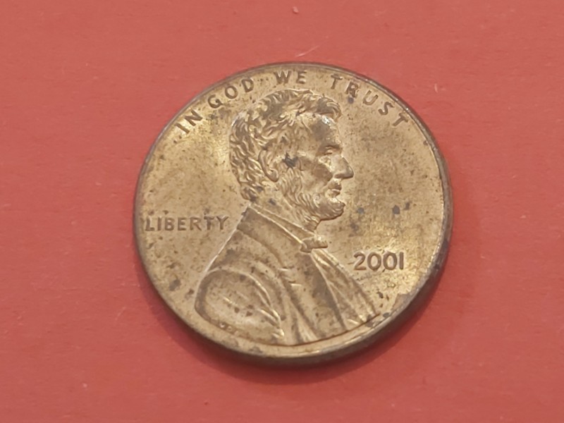 USA - 1 cent 2001 god