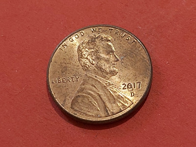 USA - 1 cent 2017 god D