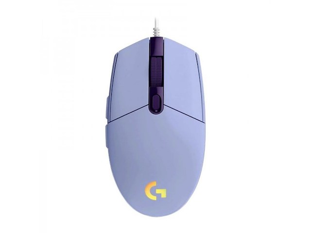 G102 Lightsync Gaming Wired Mouse, Lilac USB