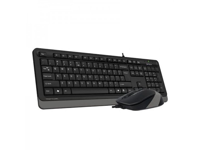 A4 Tech F1010 FSTYLER USB US siva tastatura + USB sivi miš