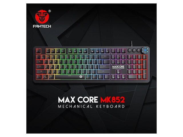 Tastatura Mehanicka Gaming Fantech MK852 RGB Max Core crna (Brown switch)