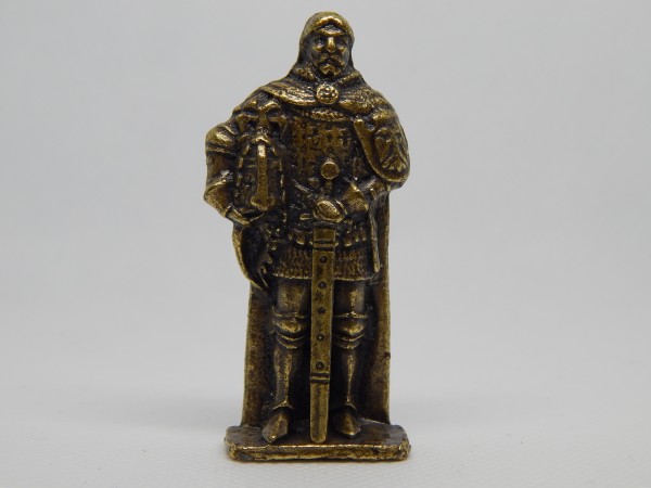 Suvenir FIGURA, metal, 58 mm, car Stefan Dušan Nemanjić