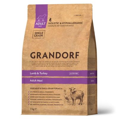 Grandorf Dog Adult Maxi Breeds Jagnjetina & Ćuretina 3kg