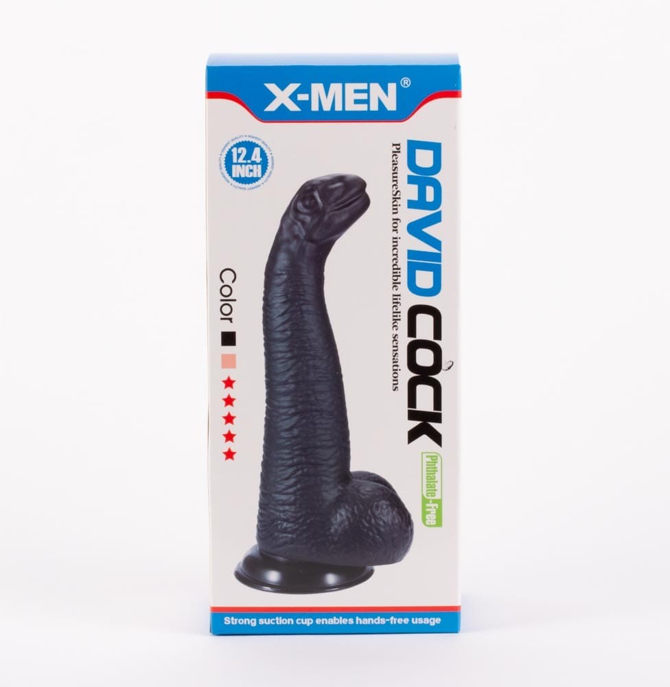 X-MEN David's 12.4" Cock Black XMEN000255 / 0784