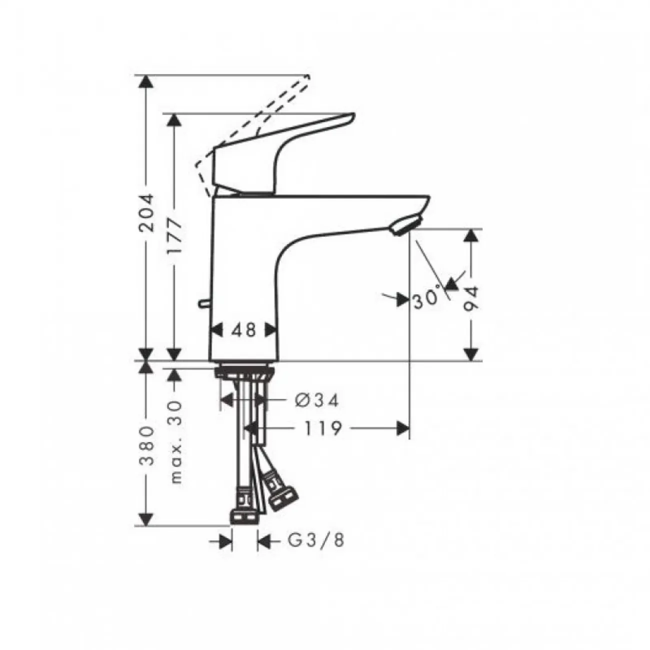 HG FOCUS SLAVINA ZA LAVABO 100