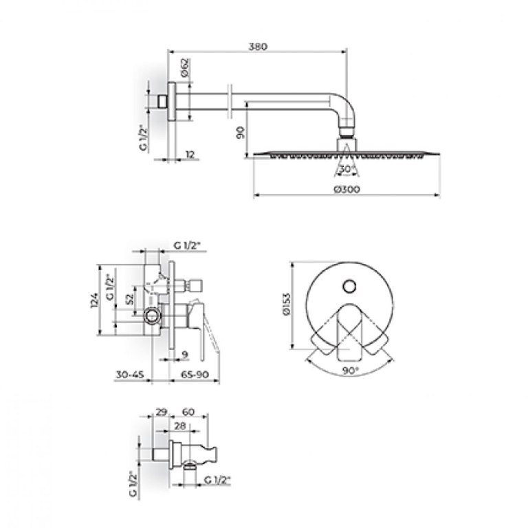 ROSAN S2 UGRADNA ZA TUŠ KADU 231601