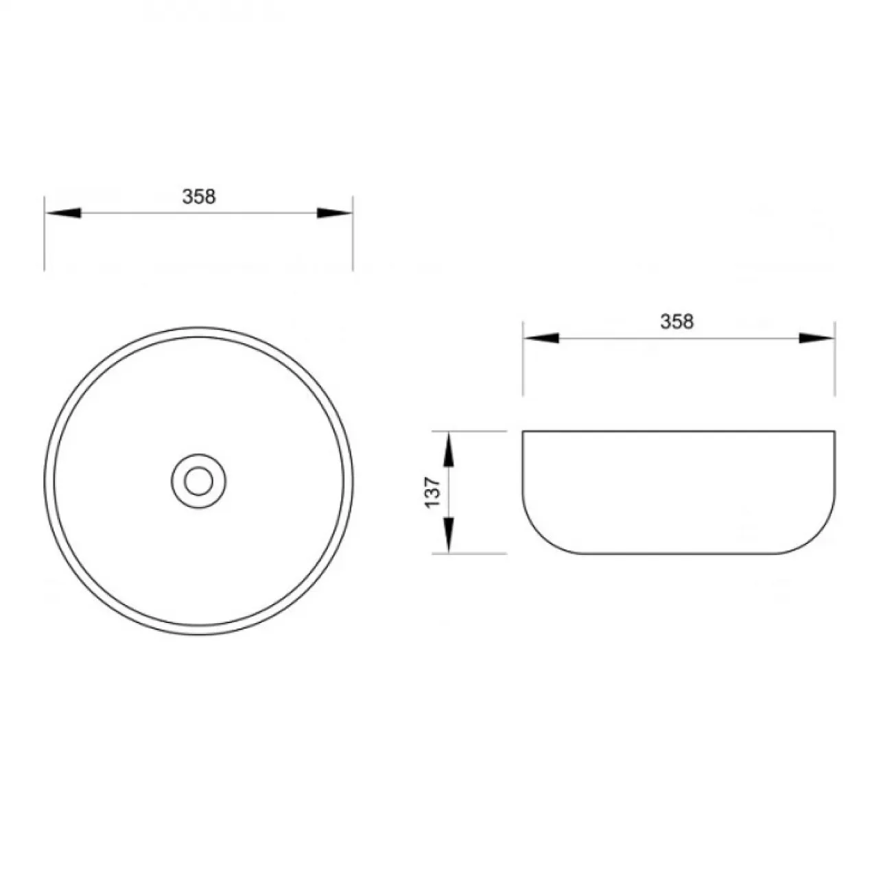 LAVABO 358x137 NADGRADNI