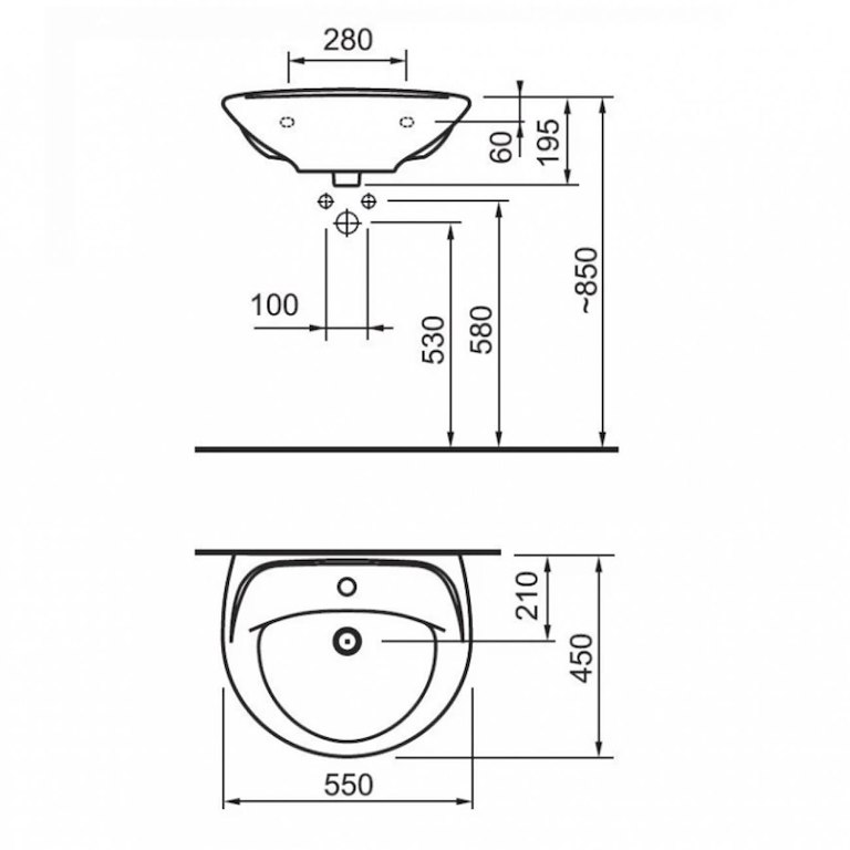 LAVABO JIKA PRO 55