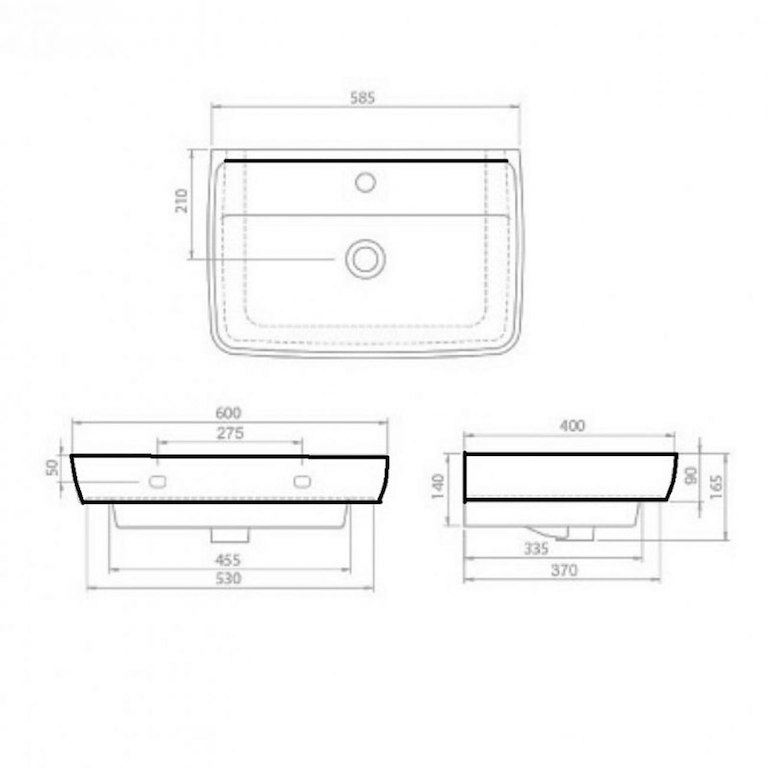 LAVABO 60x40 DURU 35100