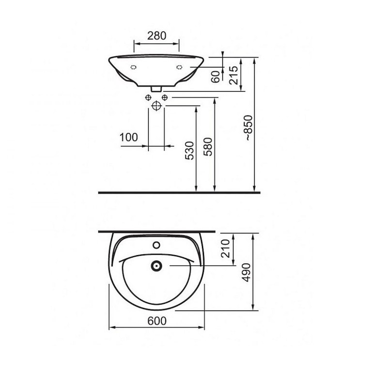 LAVABO JIKA PRO 60