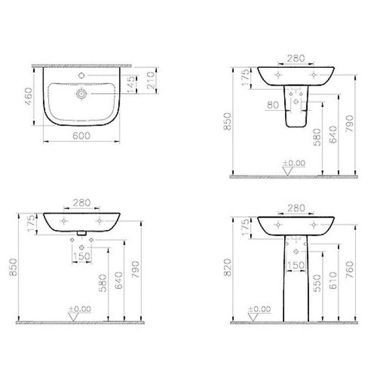 LAVABO 60 VITRA S20