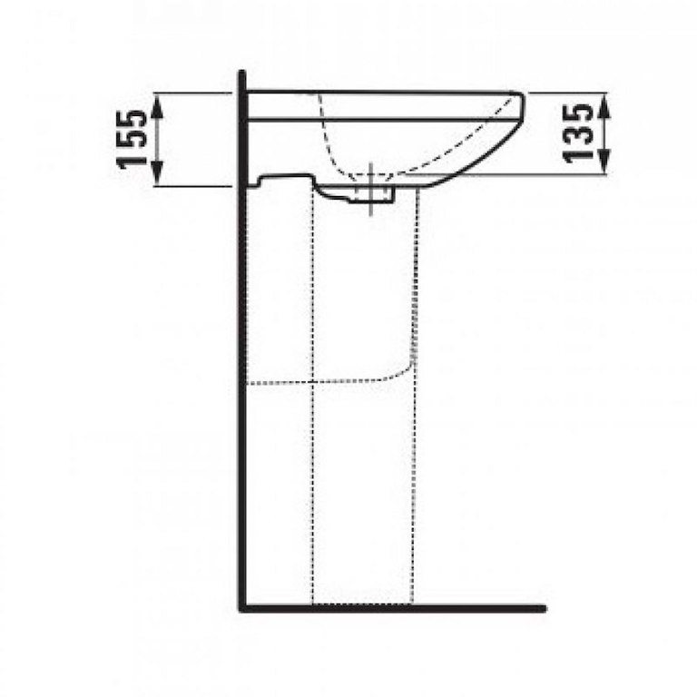 LAVABO 55X46 LAUFEN LUA KONZOLNI