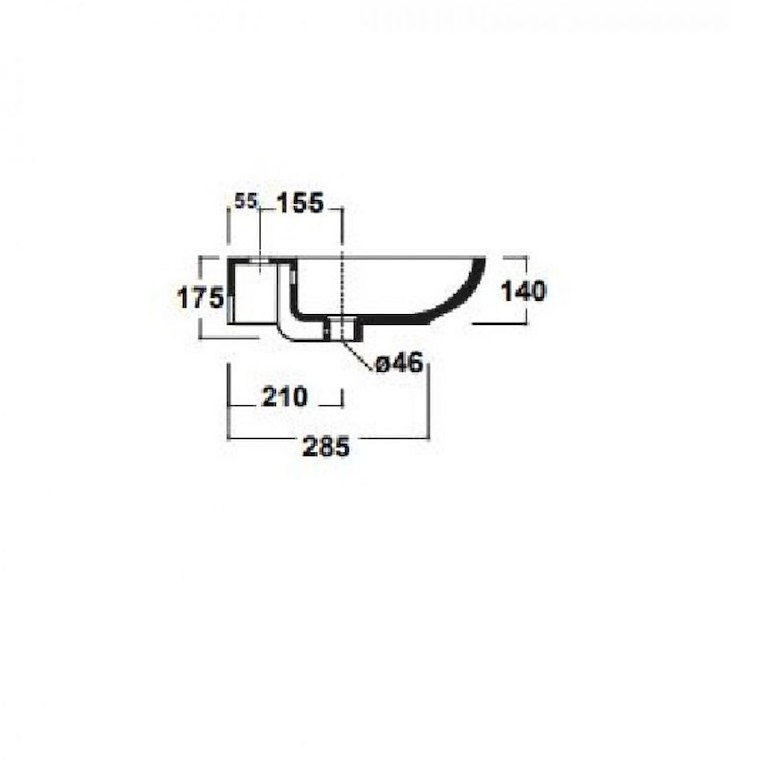 LAVABO 65X45 OLYMPIA CLEAR