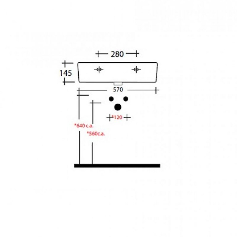 LAVABO 60X43 OLYMPIA SYNTHESIS