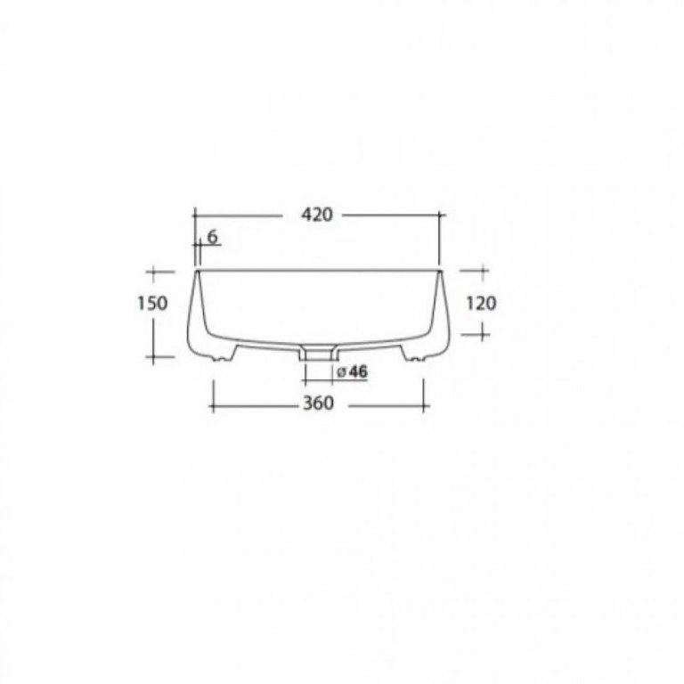 LAVABO 42X42 OLIMPIA PADDLE BELI