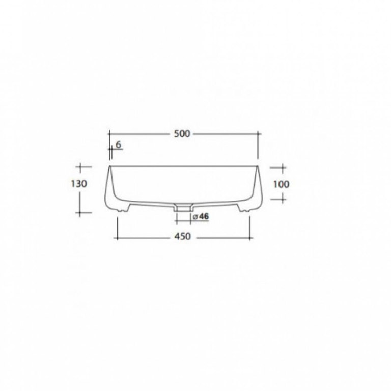 LAVABO 50X40 OLIMPIA PADDLE BELI