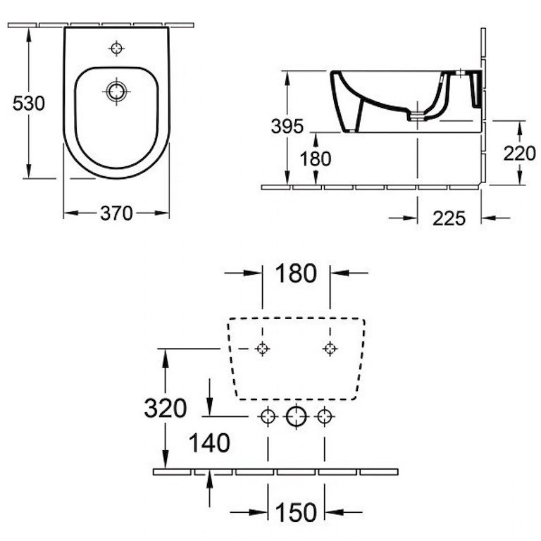 BIDE V&B AVENTO KONZOLNI