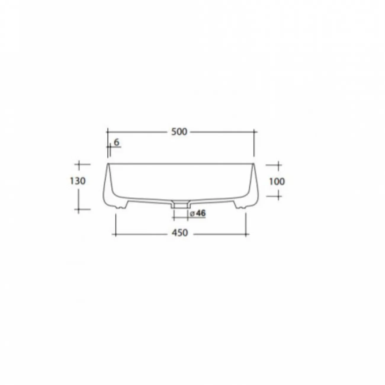 LAVABO 50X40 OLIMPIA PADDLE BRAON