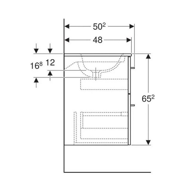 GEBERIT SQVARE ORMARIĆ 60 LAVA