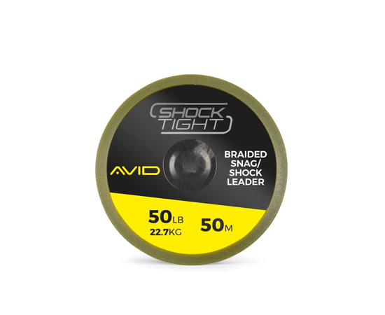 AVID SHOCK TIGHT BRAIDED LEADER 50LB – 50M