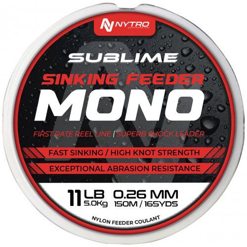 Nytro Sublime feeder 0.26mm 150m sinking najlon