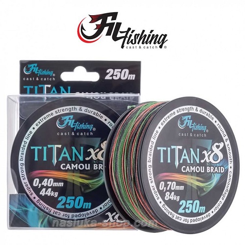 Fil Fishing Titan x8 Camou 0,40mm 250m struna