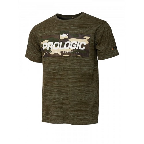 Prologic Bark Print Burnt Olive Green L majica