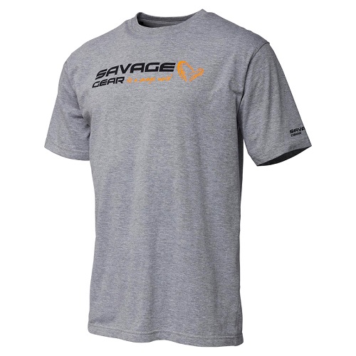 Savage Gear Signature Logo Grey L majica