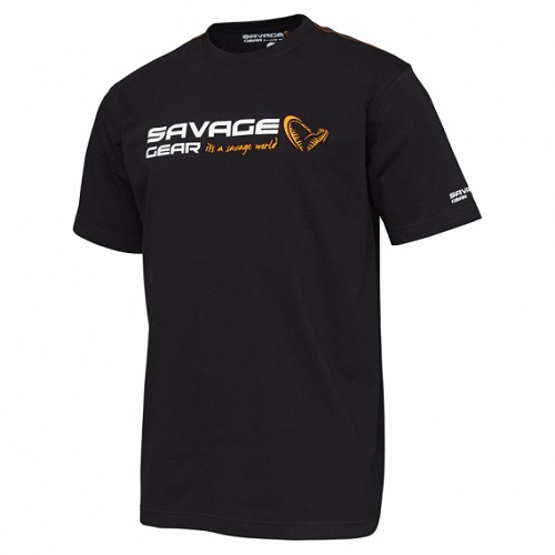 Savage Gear Signature Logo Black XL majica