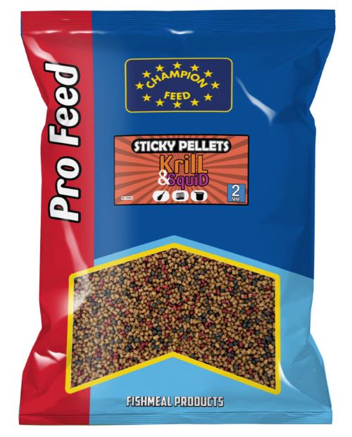 Champion Feed Sticky Pellets KrilL & Squid 2mm pelet