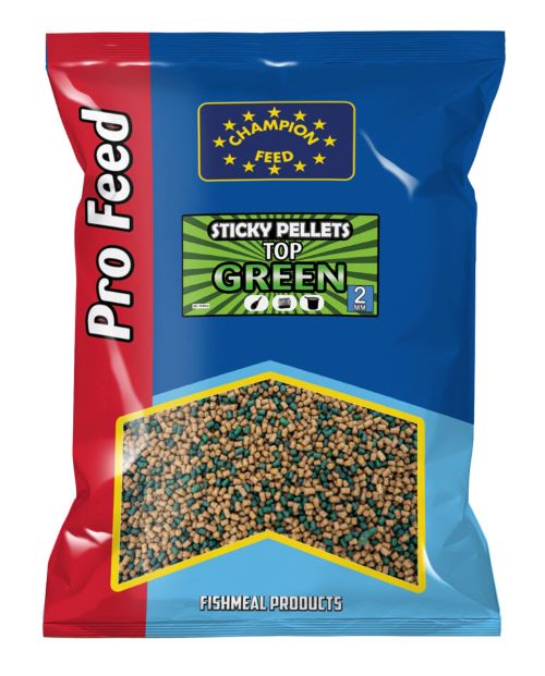 Champion Feed Sticky Pellets Top Green 2mm pelet