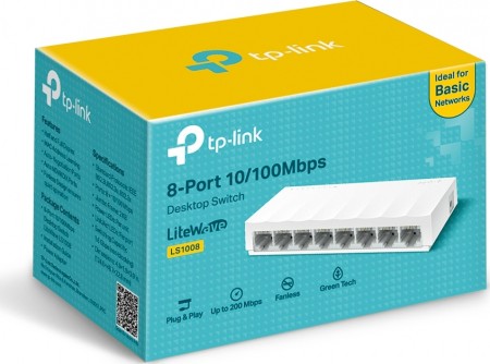 Switch TP-LINK LS1008 8port 10/100Mbps